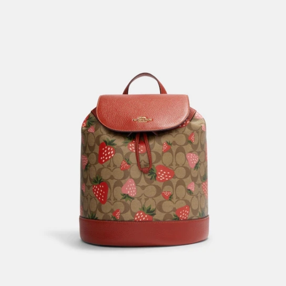 Coach | Bags | Coach Backpack Limited Edition Strawberry | Poshmark